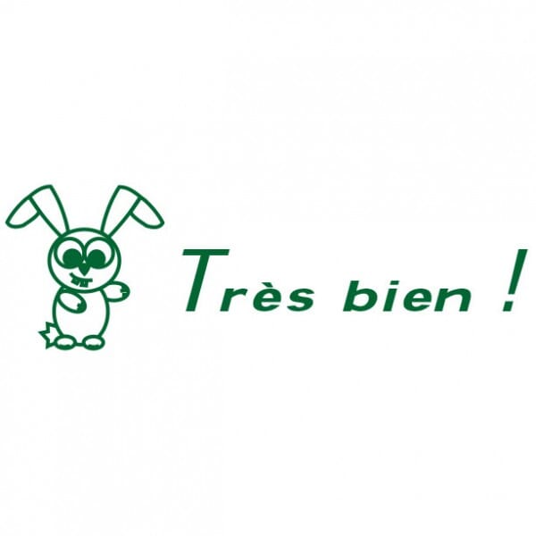 Tampon Très bien ! - Tampon scolaire Trodat Printy 4910