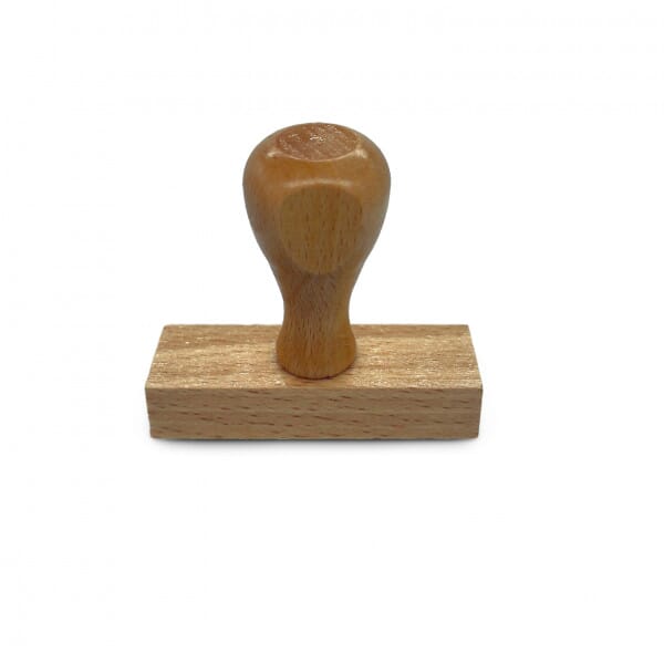 Tampon monogramme "Lettre Capitale" en bois - tampons-bureau.fr