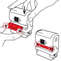 Tampon pour vêtements Trodat Printy 4910 textile