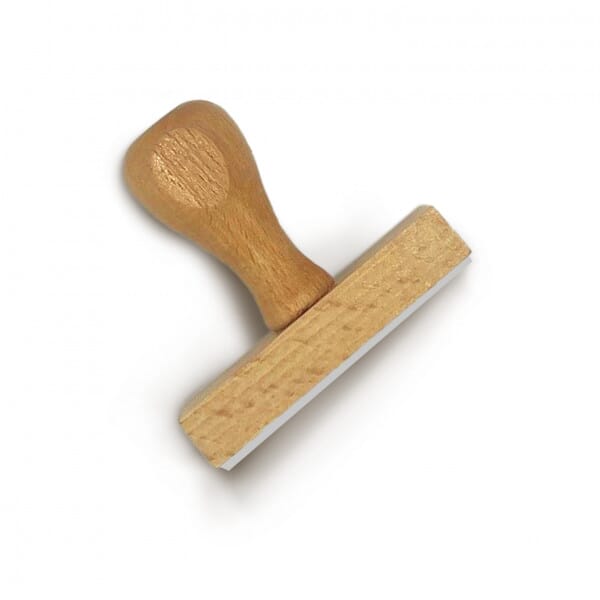 Tampon mariage rectangulaire en bois - Création cœur